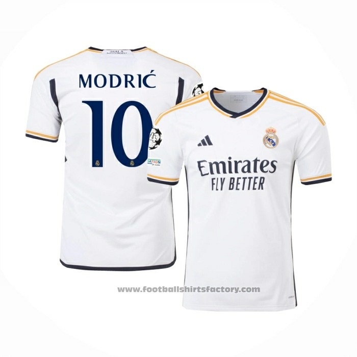 Buy Real Madrid Player Modric Home Shirt 2023-2024 at Footballshirtsfactory
