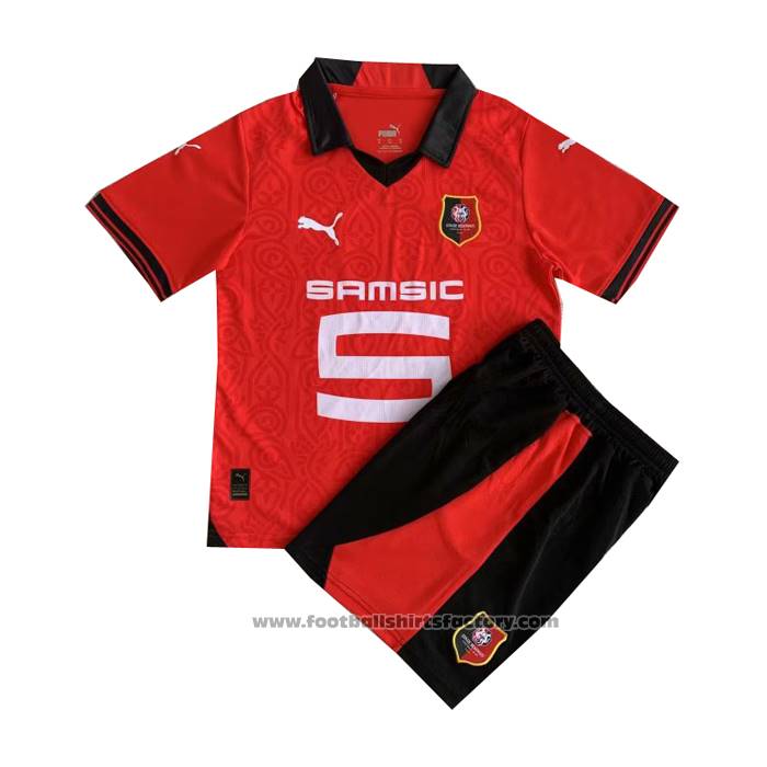 Buy Stade Rennais Home Shirt Kids 2023-2024 at Footballshirtsfactory