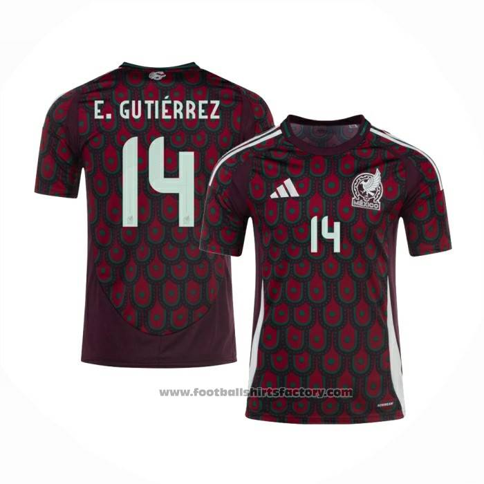 Buy Mexico Player E.gutierrez Home Shirt 2024 at Footballshirtsfactory