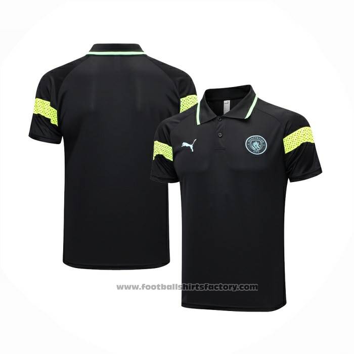 Buy Polo Manchester City 2023-2024 Black at Footballshirtsfactory
